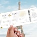Editable Boarding Pass Template, Surprise Fake Plane Ticket Gift ...