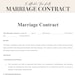 Marriage Contract Template Word - Customizable & Editable Relationship ...