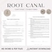 Root Canal Consent Form Template Word - Dental Procedure Approval ...