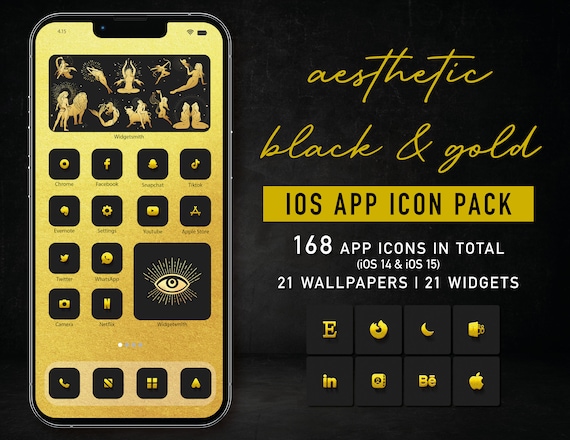3D Gold Iphone IOS 14/15 & İOS 16 App Icons Pack Gold Icon - Etsy