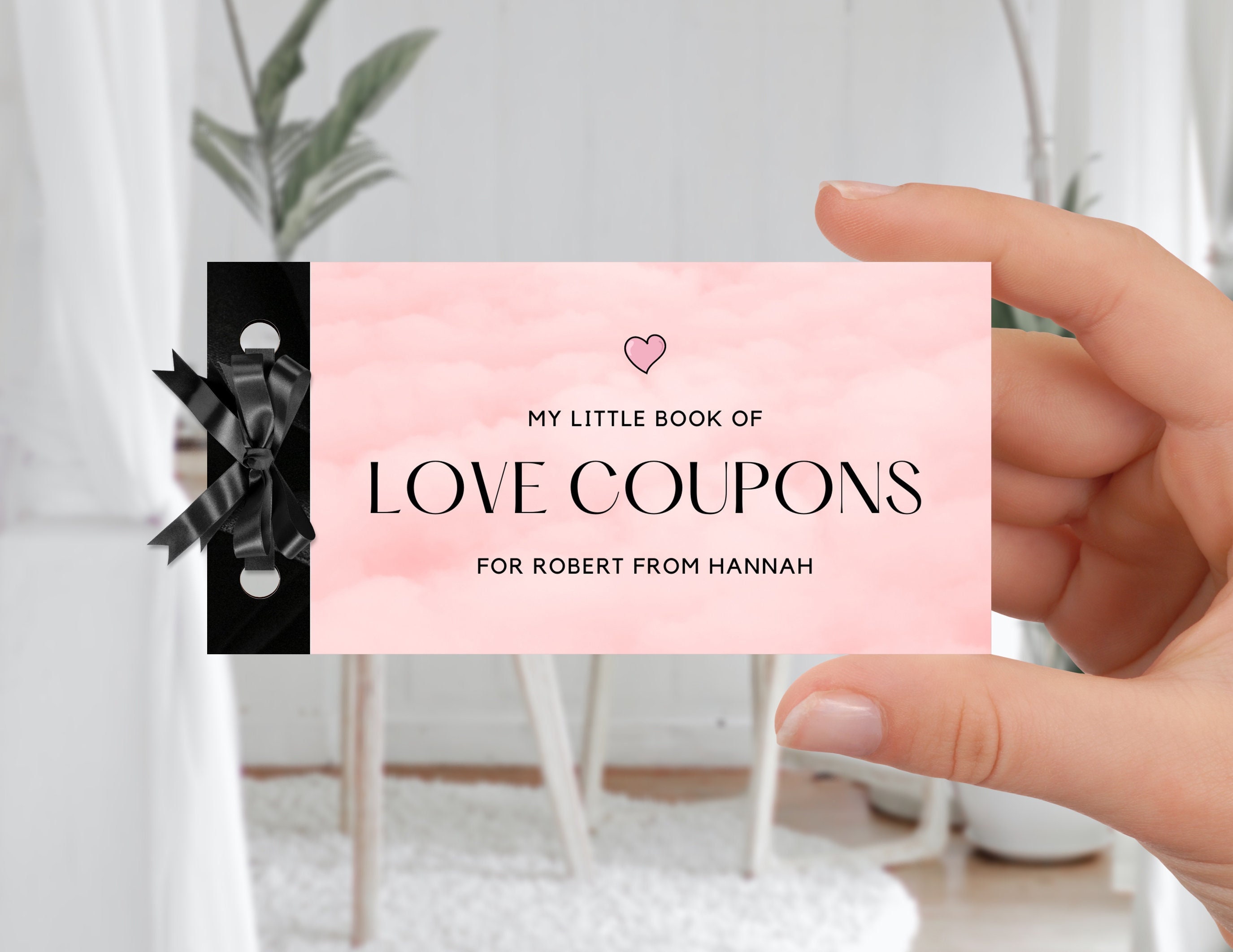 Couple Coupon Book Template Printable Love Coupons for Him & - Etsy