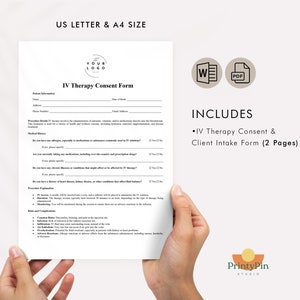 IV Therapy Consent Form Template - Professional Medical Consent PDF ...