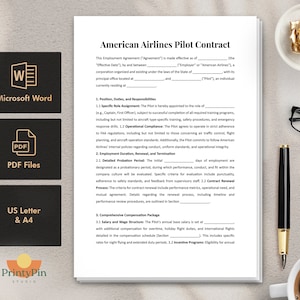 American Airlines Pilot Contract PDF - Professional Pilot Contract ...