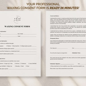 Printable Waxing Consent Form Template Word & PDF | Fully Customizable ...