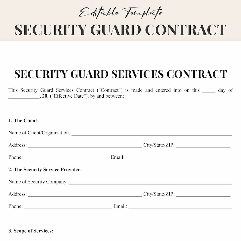 Security Guard - Etsy