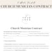 Customizable Church Musician Contract Template - Editable Church Choir ...