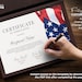 Editable American Certificate, Printable Certificate Template American ...