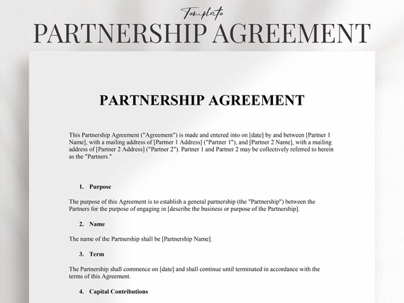 General Partnership Agreement Template
