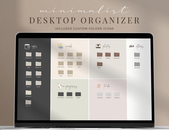 Student Desktop Wallpaper Organizer Macbook Desktop Wallpaper - Etsy