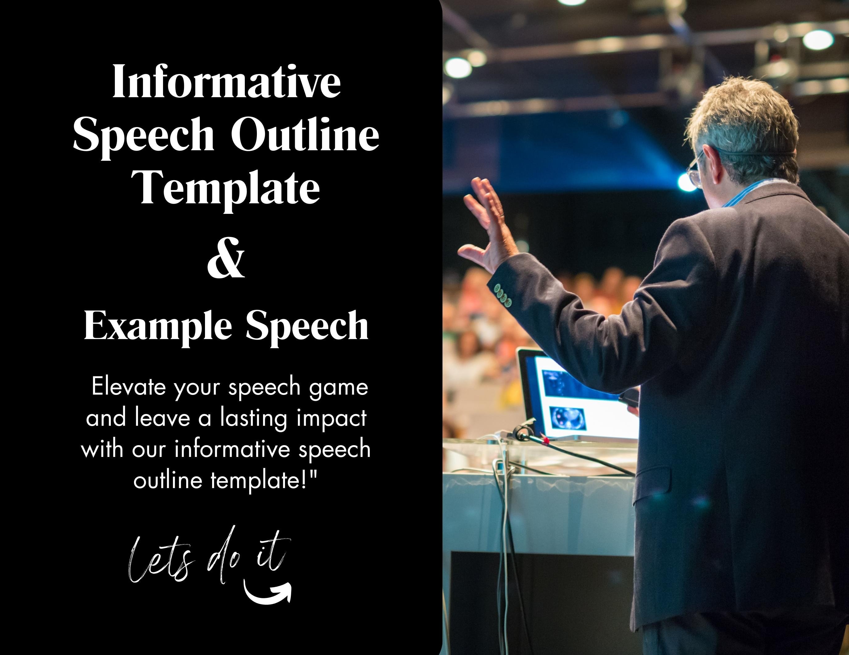 Sample Speech Outline Template