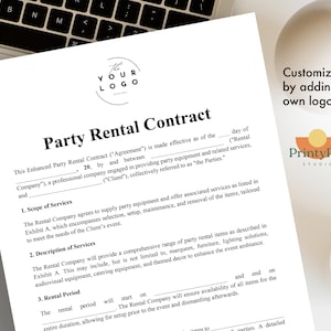 Party Rental Contract, Event Rental Agreement, Chair Rental Agreement ...