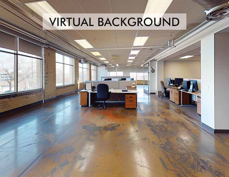 The Office Zoom Background - Virtual Meeting Backdrop - Home Office ...
