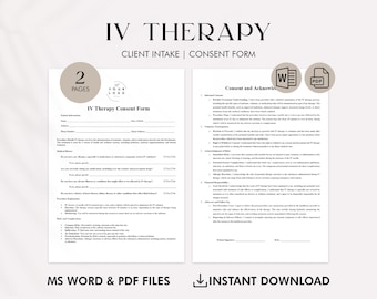 Editable Hormone Replacement Therapy Consent Form - Etsy
