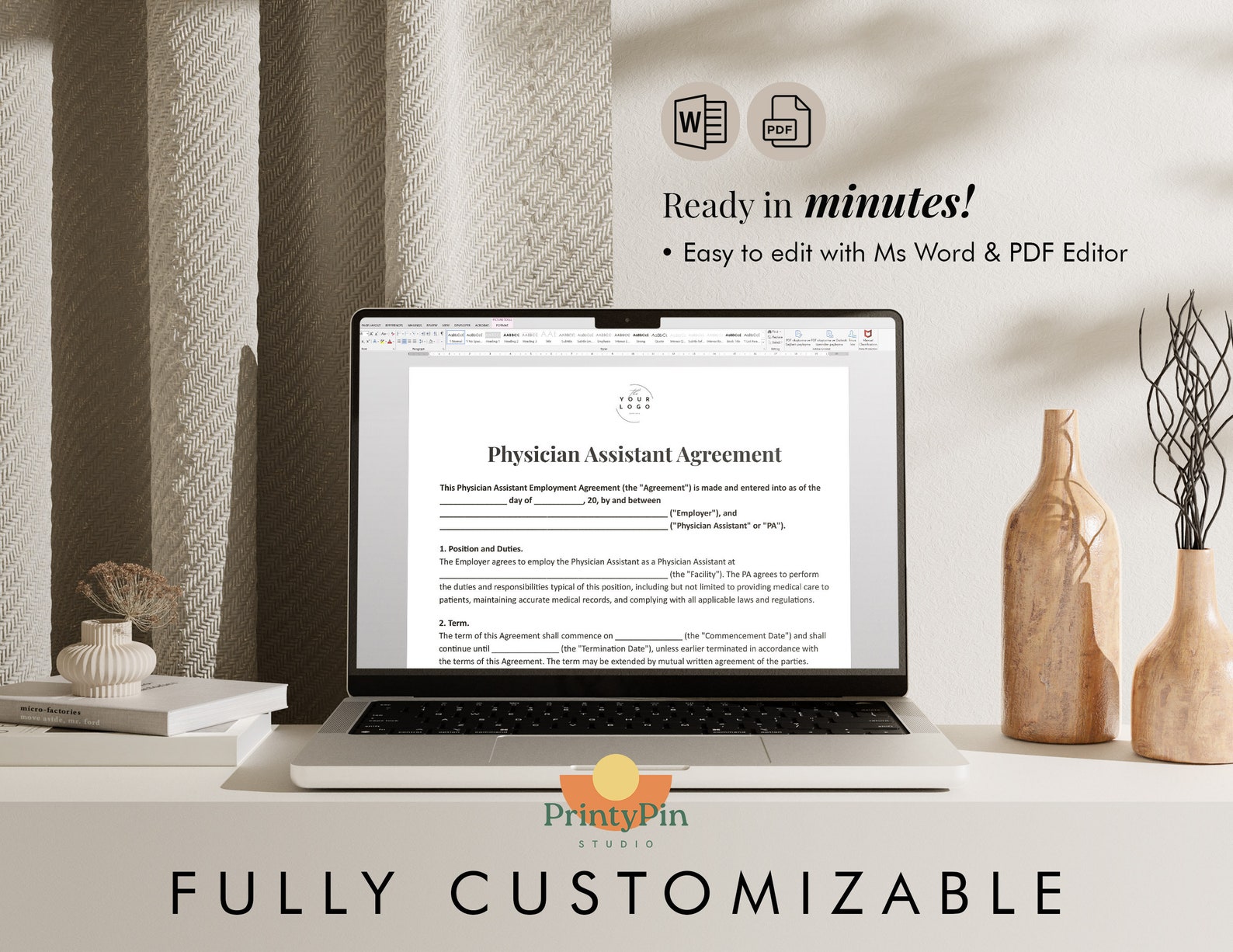 Physician Assistant Employment Agreement | PA Job Contract Template ...