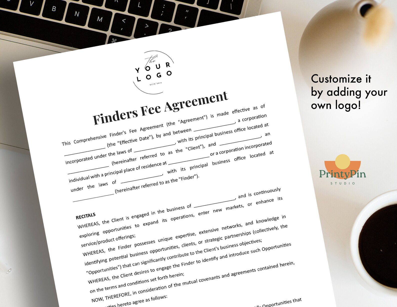 Finders Fee Agreement Template - Customizable Business Introduction ...