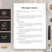 Marriage Contract Template Word - Customizable & Editable Relationship ...