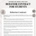 Student Behavior Contract Template Printable Classroom Behavior ...