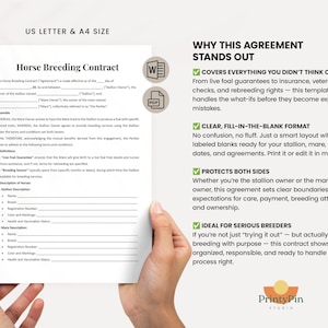 Horse Breeding Contract Template - Customizable Equine Breeding ...
