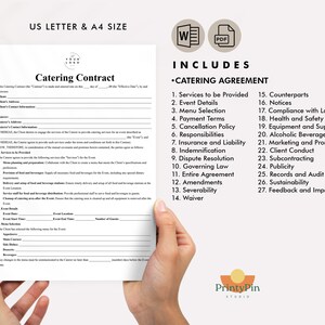 Catering Contract Template - Food Service Provider Agreement PDF ...