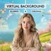 Spring Zoom Backgrounds - Digital Download, Floral Virtual Backgrounds ...