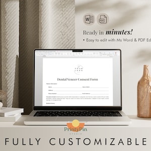 Dental Veneer Consent Form Template - Editable Dental Procedure Consent ...