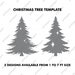 DIY Christmas Decor Christmas Tree & Reindeer Template - Etsy UK