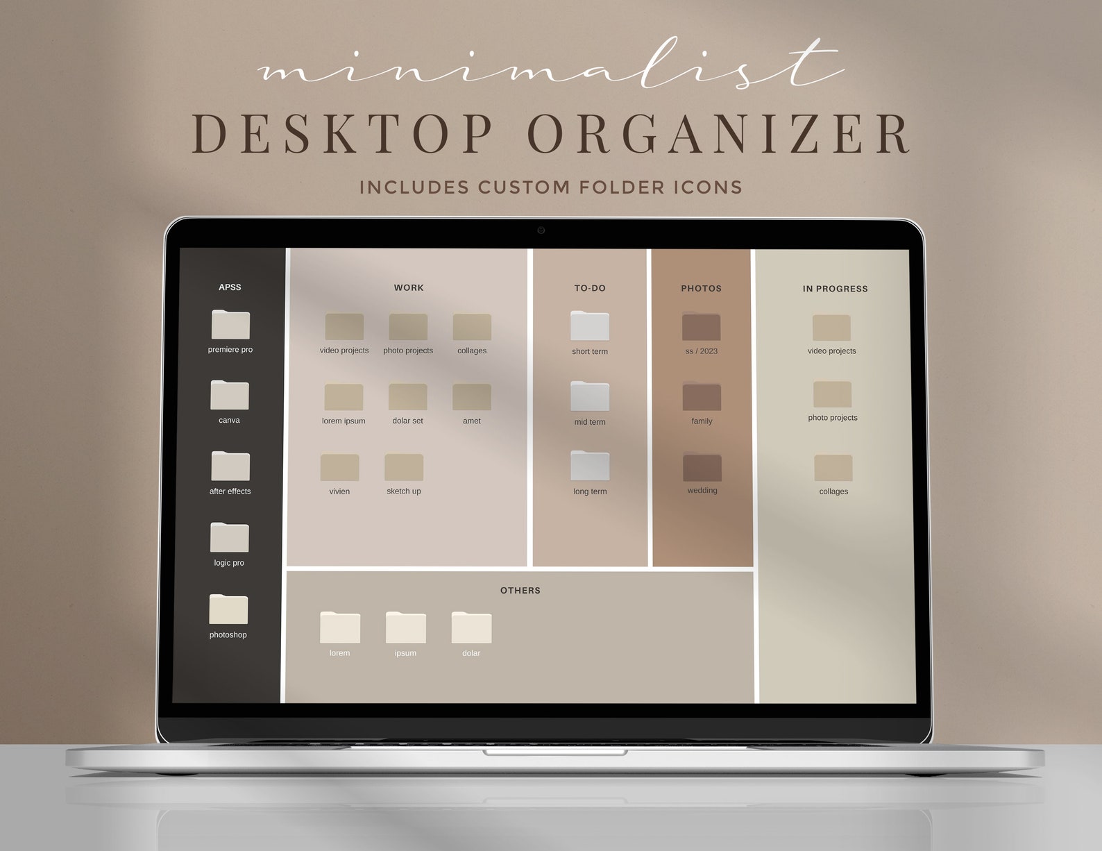 Aesthetic Desktop Wallpaper Organizer Desktop Folder Icons - Etsy