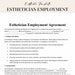 Esthetician Employment Agreement Template | Spa Employee Contract | Salon Job Agreement Form ...