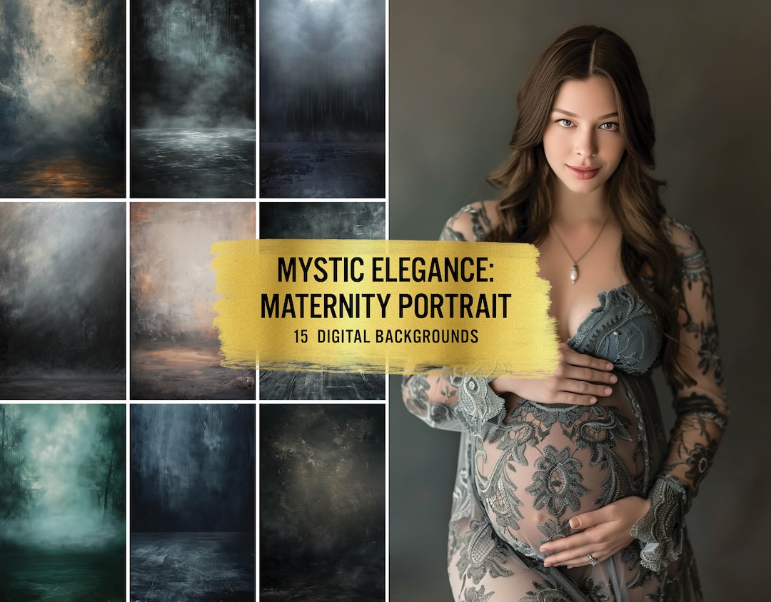 Portrait Studio Backdrop - Moody Maternity Photography Backdrops ...