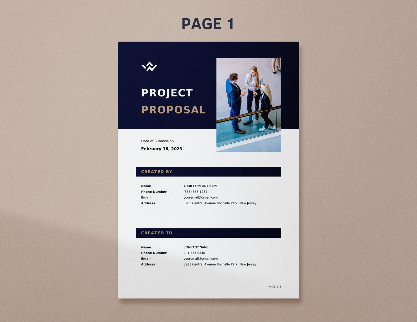 Project Proposal Template Canva MS Word Template Client - Etsy