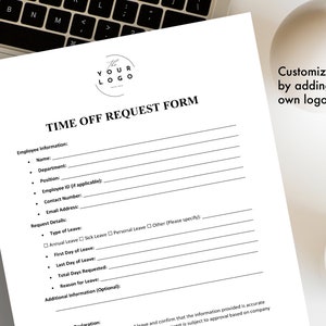 Editable Time off Request Form Template Word - Professional Leave ...