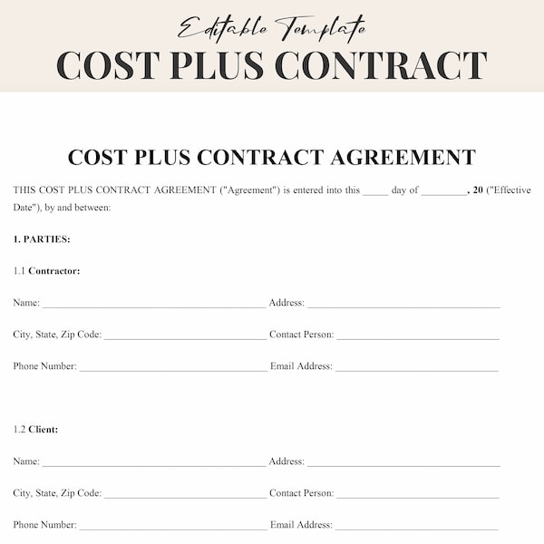 Contract Template - Etsy