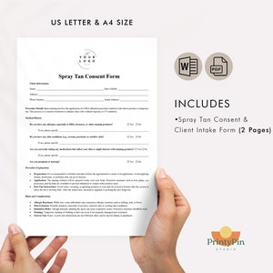 Spray Tan Consent Form Template - Customizable Tanning Salon Form ...