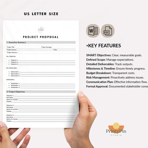 Editable Project Proposal Template - Professional Business Plan Form ...
