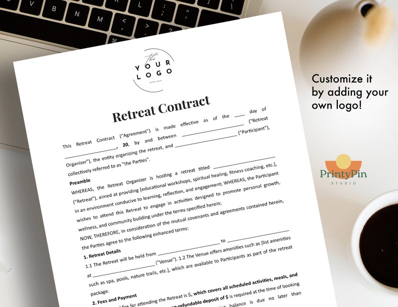 Retreat Contract Template - Customizable Agreement for Retreat ...