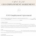 CEO Employment Agreement | Executive Contract Template | Editable CEO ...