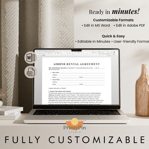 Professional Airbnb Rental Agreement Template | Airbnb Rental Agreement ...