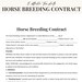 Horse Breeding Contract Template Customizable Equine Breeding Agreement ...