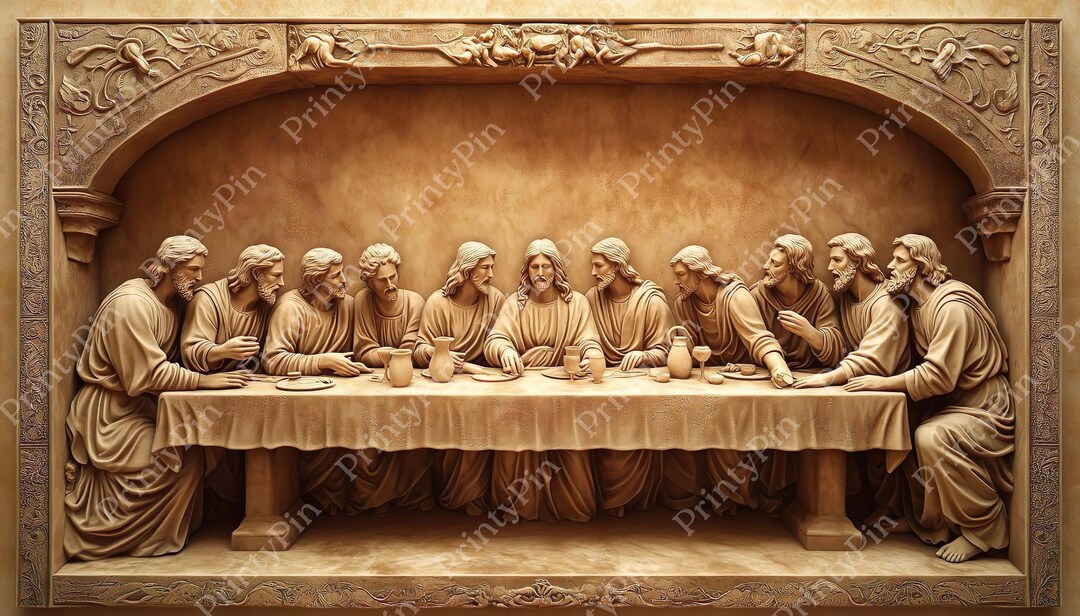 Unique Laser Ready Design | Religious Theme | the Last Supper | 3D ...