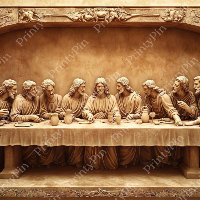 Last Supper 3d Art - Etsy