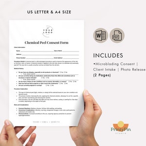 Chemical Peel Consent Form Template - Professional Skincare Client ...