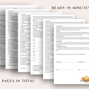 Catering Contract Template - Food Service Provider Agreement PDF ...