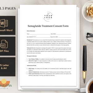 Semaglutide Treatment Consent Form Template, Aftercare Instructions ...