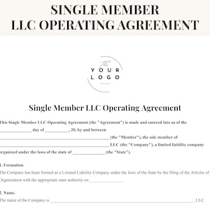 Single Case Agreement Template - Etsy