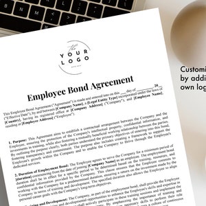 Buy Employee Bond Agreement Template Protect Your Business and ...