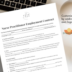 Nurse Practitioner Employment Contract | Detailed NP Agreement ...