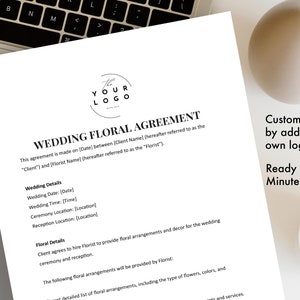Wedding Florist Contract Template - Floral Contract Template for ...