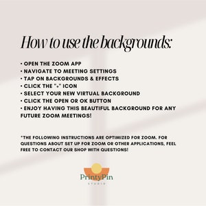 Spring Zoom Backgrounds - Digital Download, Floral Virtual Backgrounds ...