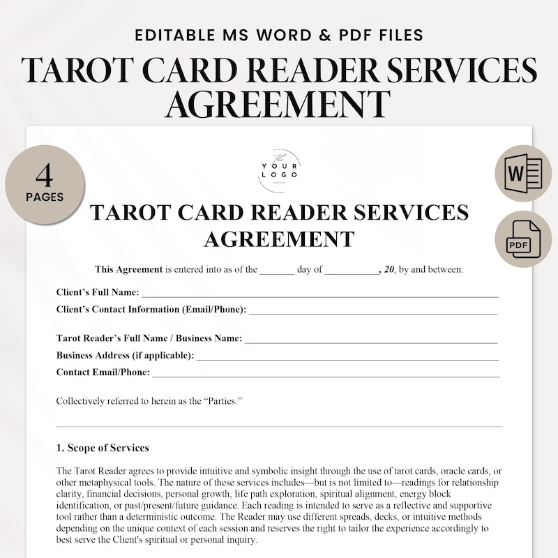 Client Intake Form Tarot - Etsy