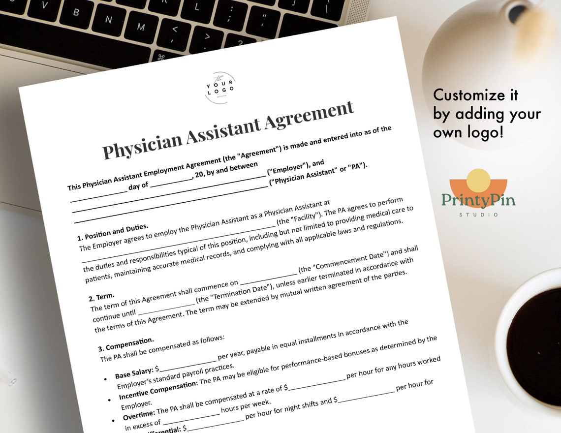 Physician Assistant Employment Agreement | PA Job Contract Template ...